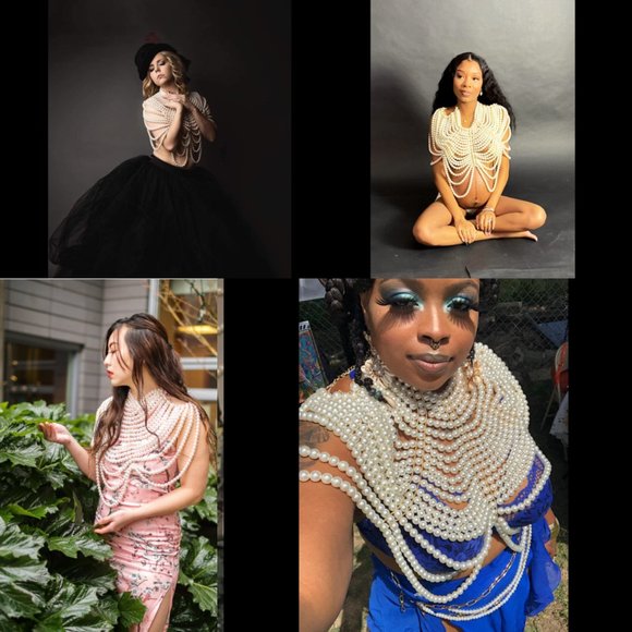 Accessories | 10 Handmade Pearl Body Chain Bra | Poshmark